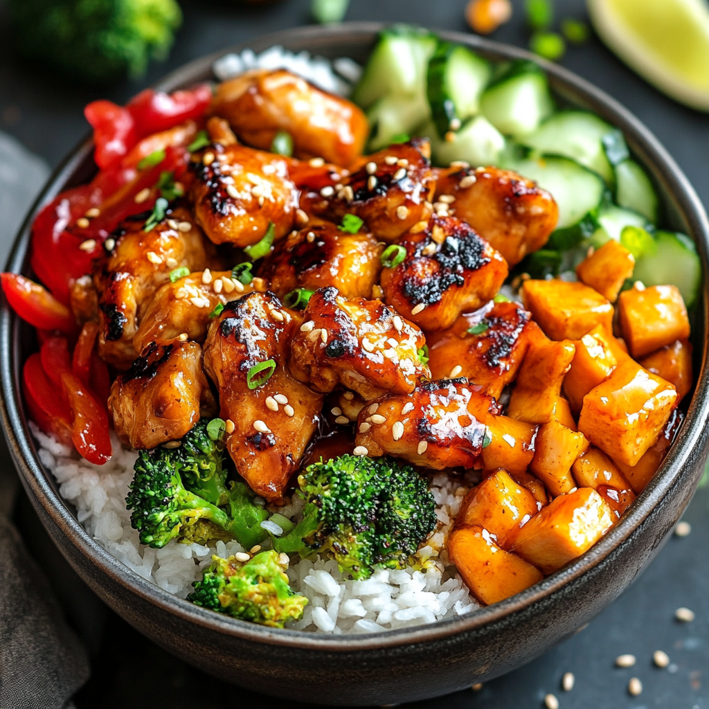 Amazing Hot Honey Chicken Bowl for a Delicious Dinner Delight