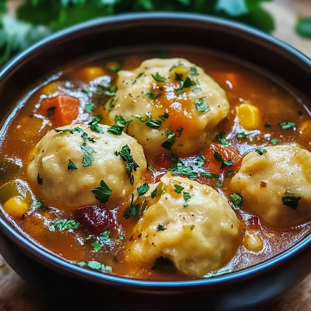 Amazing Tamale Soup with Tamale Dumplings for Comfort