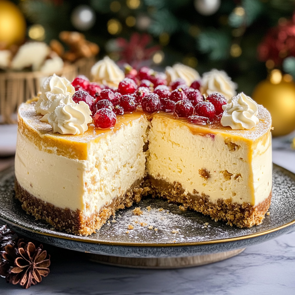 Amazing Eggnog Cheesecake for a Delicious Holiday Treat