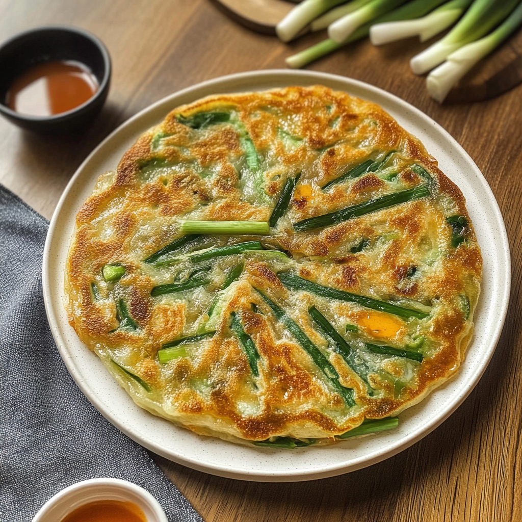 Amazing Pajeon (Green Onion Pancake) for Delicious Flavor