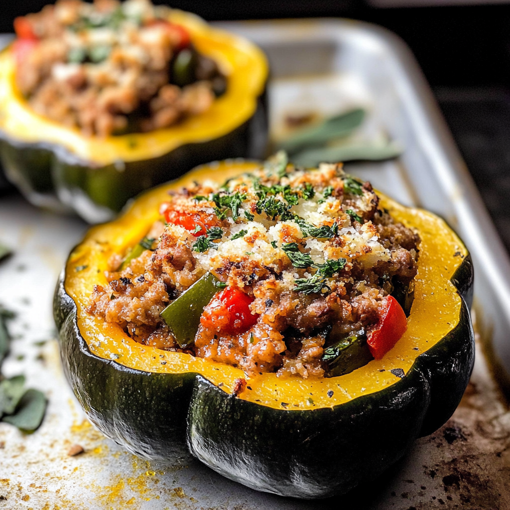 Amazing Sausage Stuffed Acorn Squash for Delicious Nights