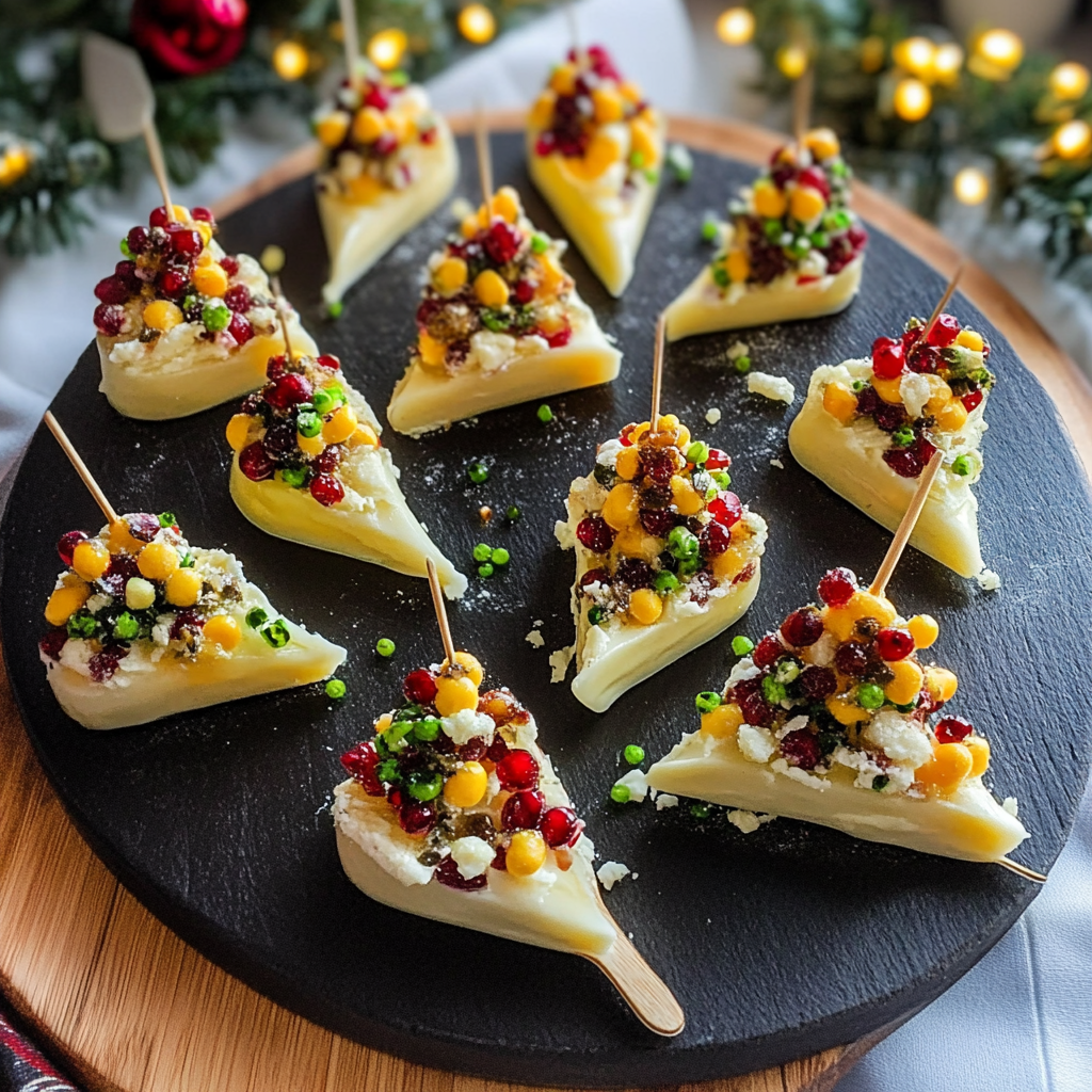 Amazing Mini Brie Christmas Trees for Delicious Festive Joy