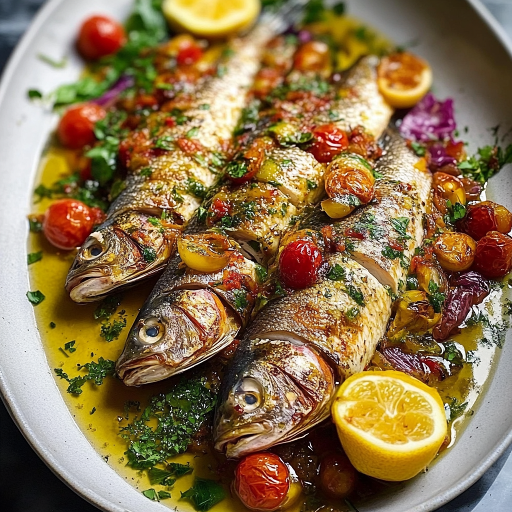Amazing Easy Mediterranean Baked Mackerel Fish Recipe Delight