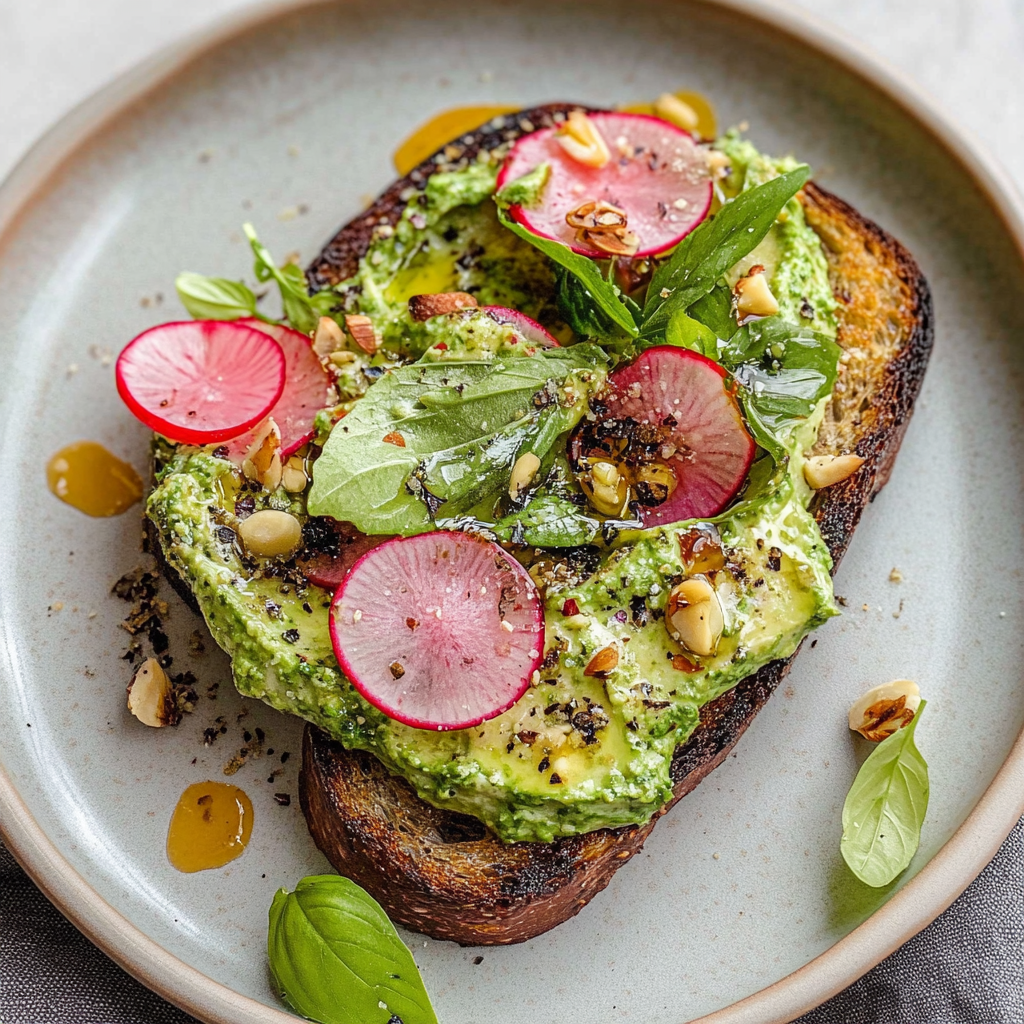 Amazing High Protein Basil Edamame Toast for a Delightful Breakfast