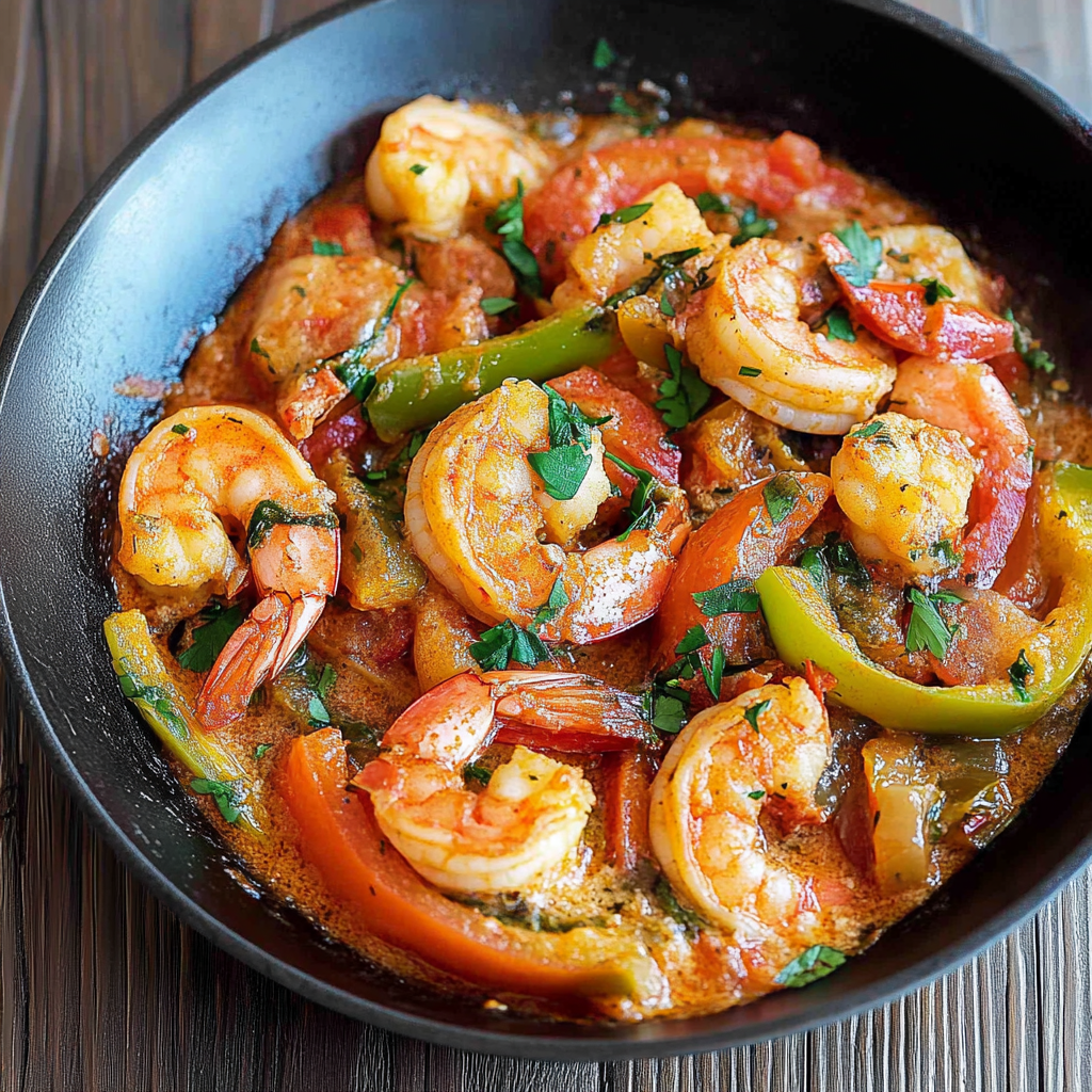 Incredible Mediterranean-Style Garlic Shrimp Recipe with Bell Peppers
